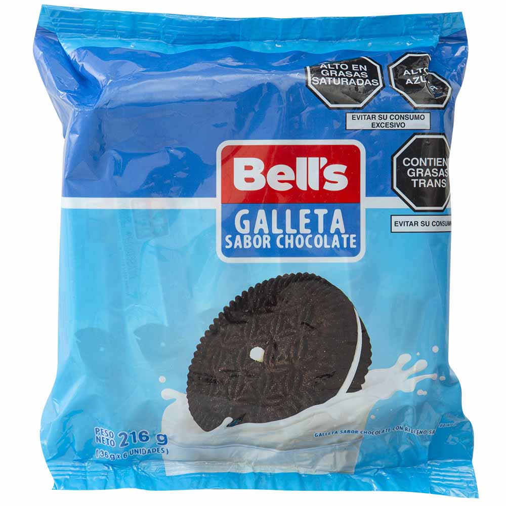 Galletas BELL'S Sabor a Chocolate Paquete 6un - Shopstar