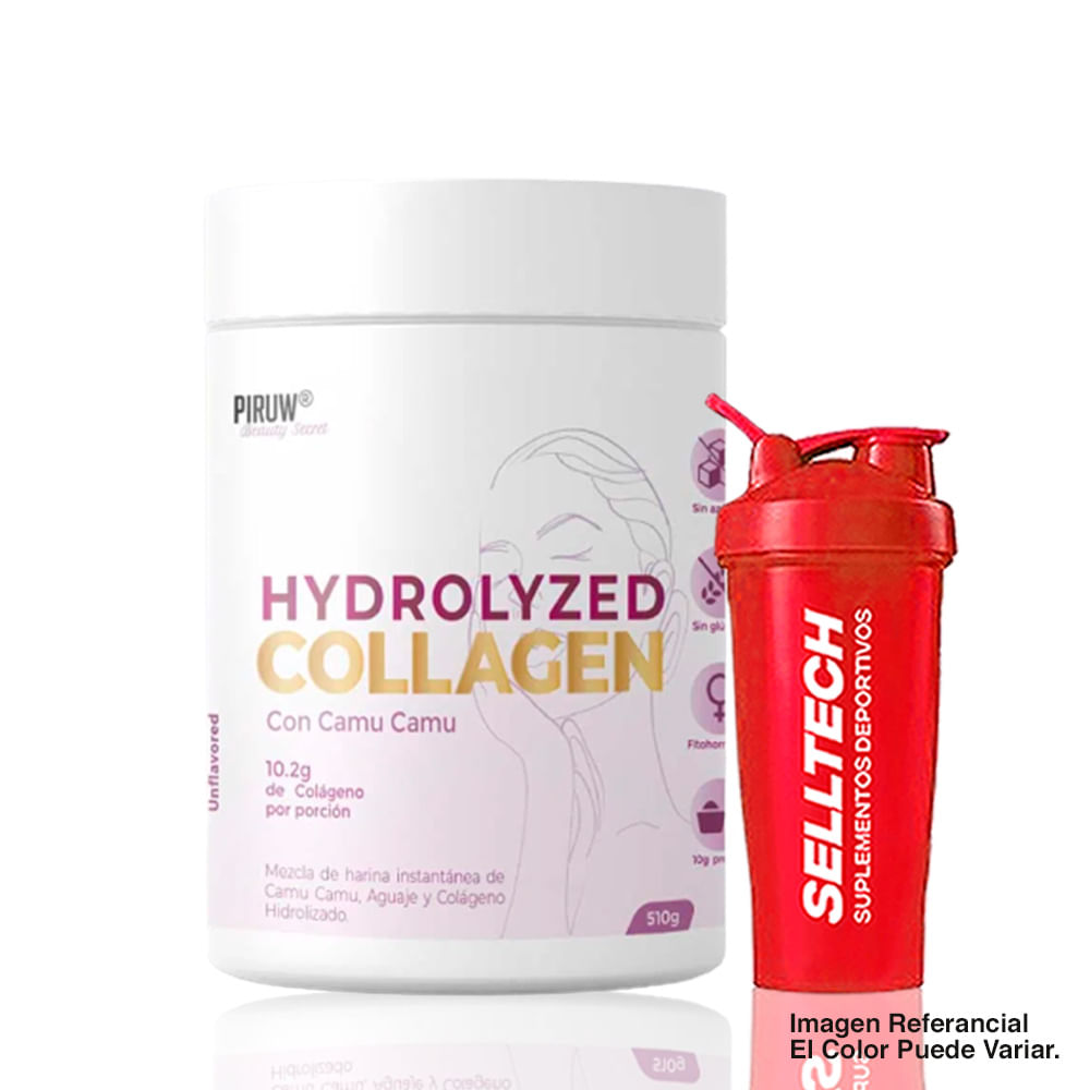 Colágeno Hidrolizado Piruw Beauty Secret 510gr + Shaker - Shopstar