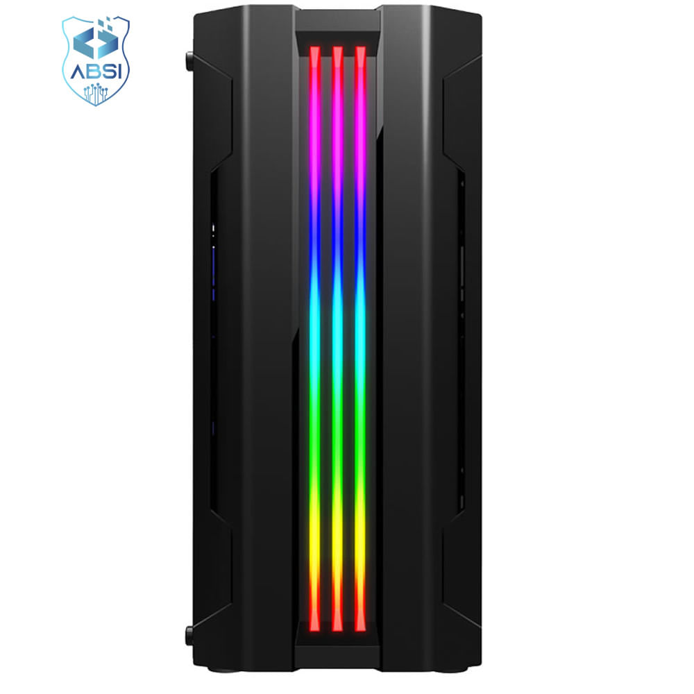 Case Gamer ABSI - ATX MID TOWER RGB - FAN POSTERIOR RGB * SIN FUENTE DE ...