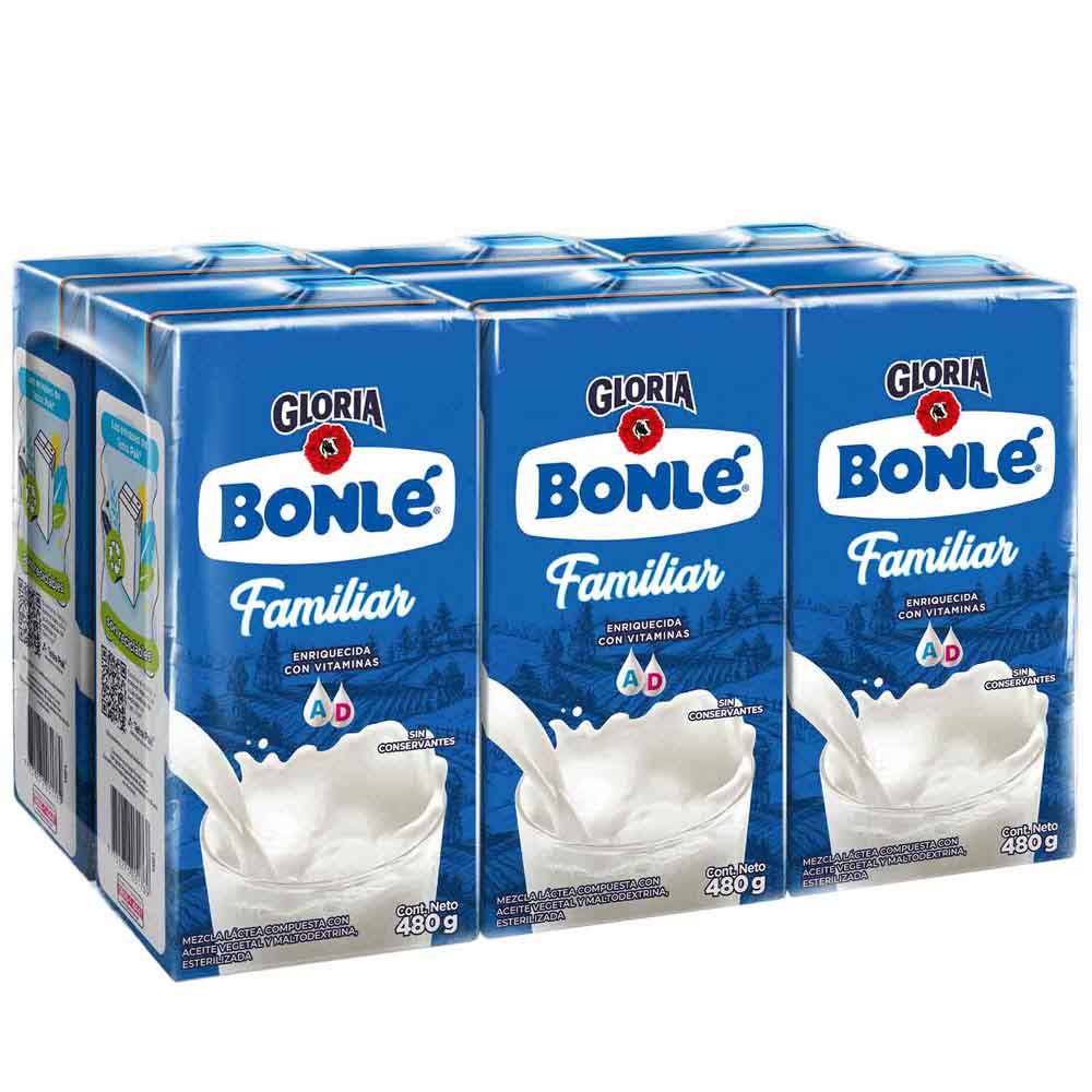 Mezcla Láctea BONLÉ Familiar 6 Pack Caja 480g - Shopstar