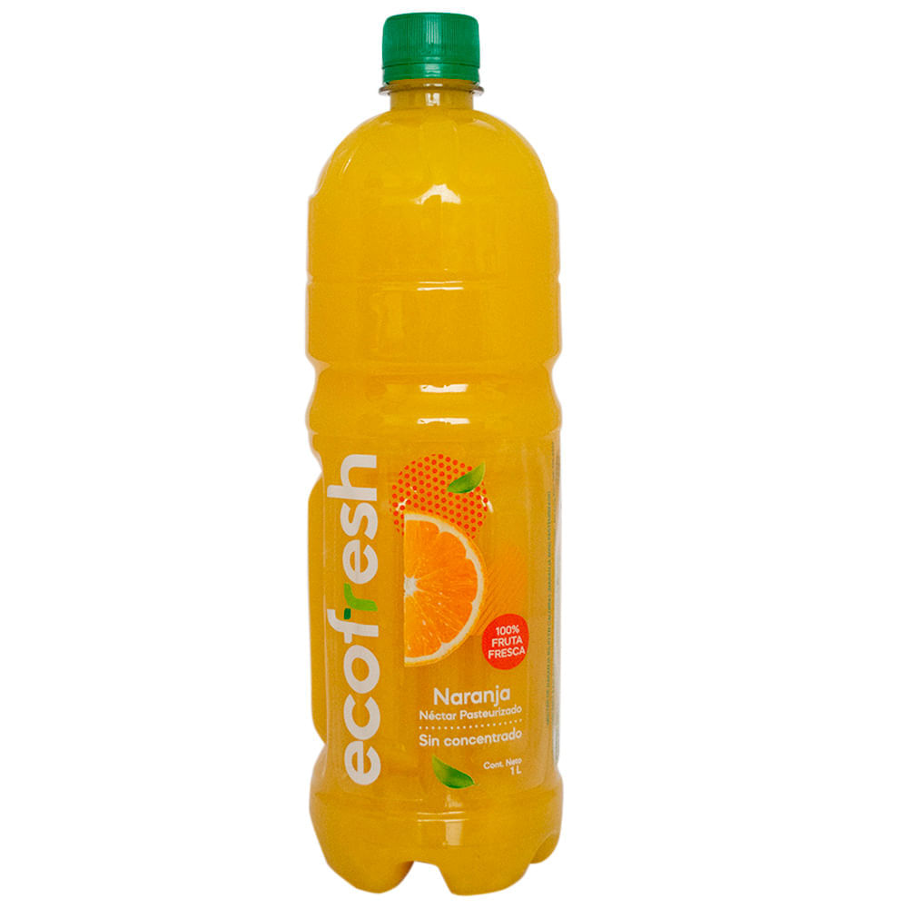 Jugo Nectar de Naranja ECOFRESH Botella 1L - Shopstar