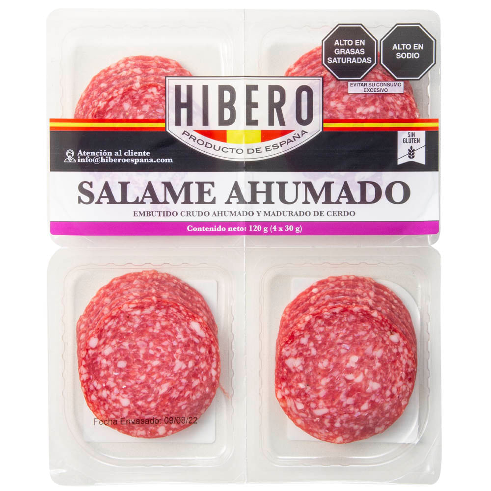 Salame Ahumado HIBERO Paquete 120g - Shopstar