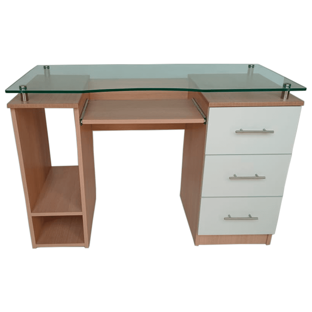 Escritorio Moderno de Vidrio Malva 120cm - Shopstar