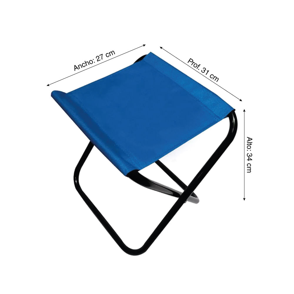 Banquito plegable azul - Shopstar