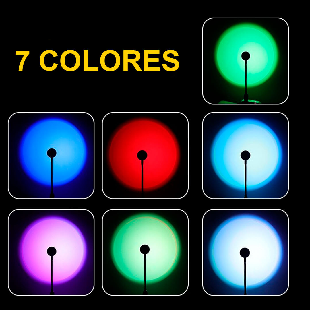 Pack de Luces LED USB Multicolores Atmosféricos - Rainbow Multicolor (7 ...