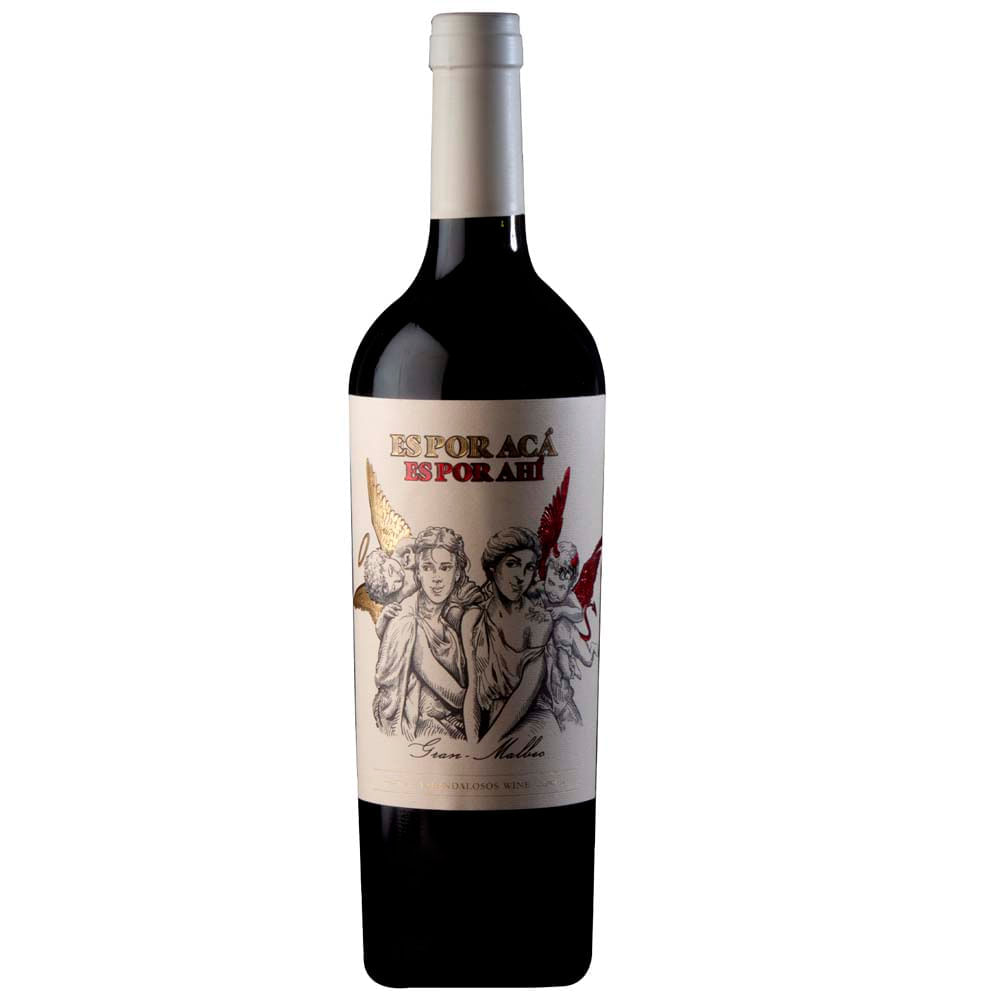 Vino Tinto ESCANDALOSOS WINE Es Por Aca Es Ahí Malbec Botella 750g ...