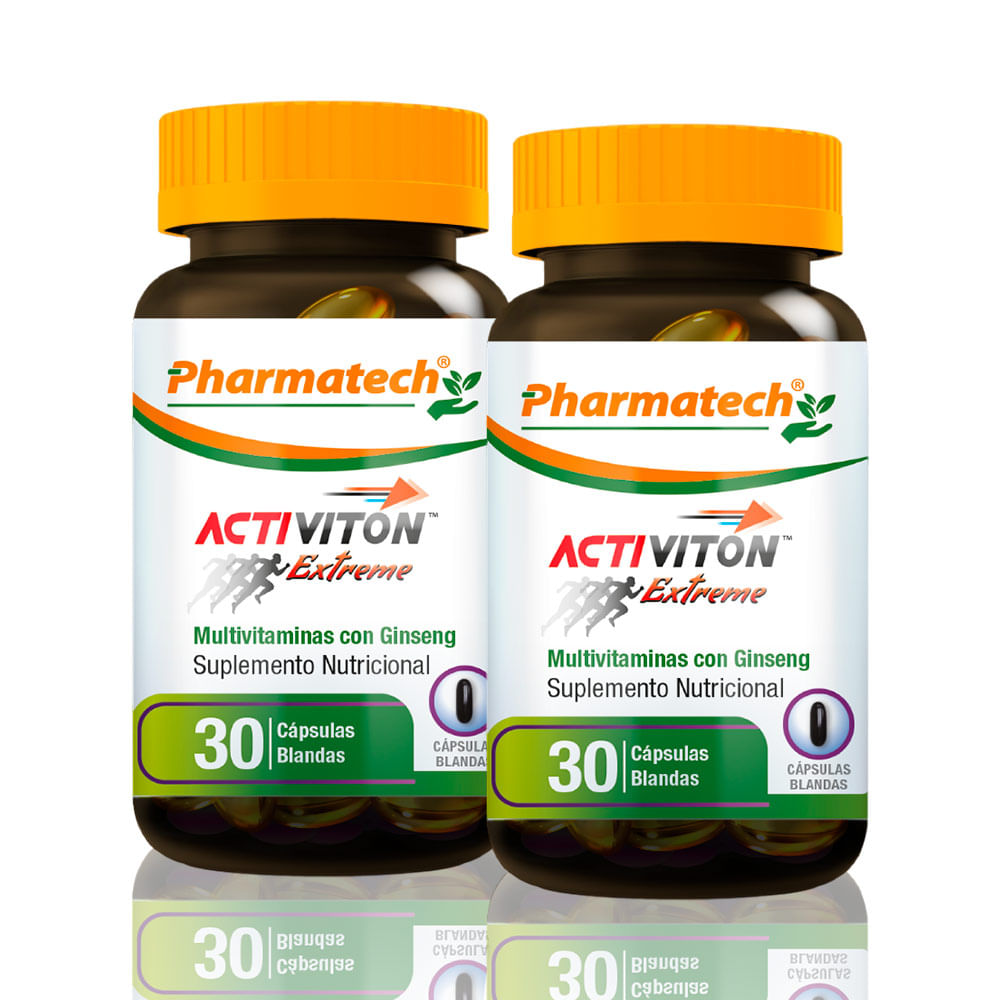 Multivitaminico Y Minerales Pharmatech 100Mg 30 Caps Pack X2 - Shopstar