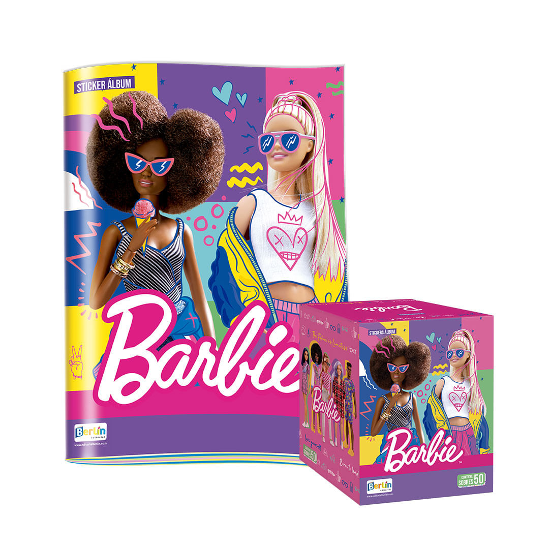 Álbum Barbie Editorial Berlin Tapa Blanda + 1 Cajita (50 Sobres) - Shopstar