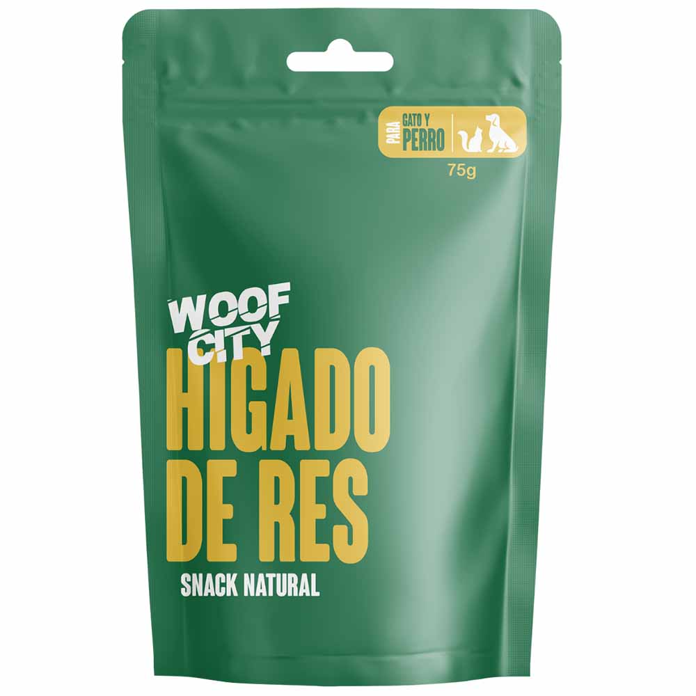 Comida para Perros WOOF CITY Hígado de Res Doypack 75g - Shopstar