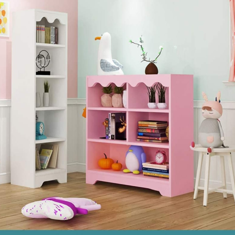 LIBRERO INFANTIL POLY ROSADO - Shopstar