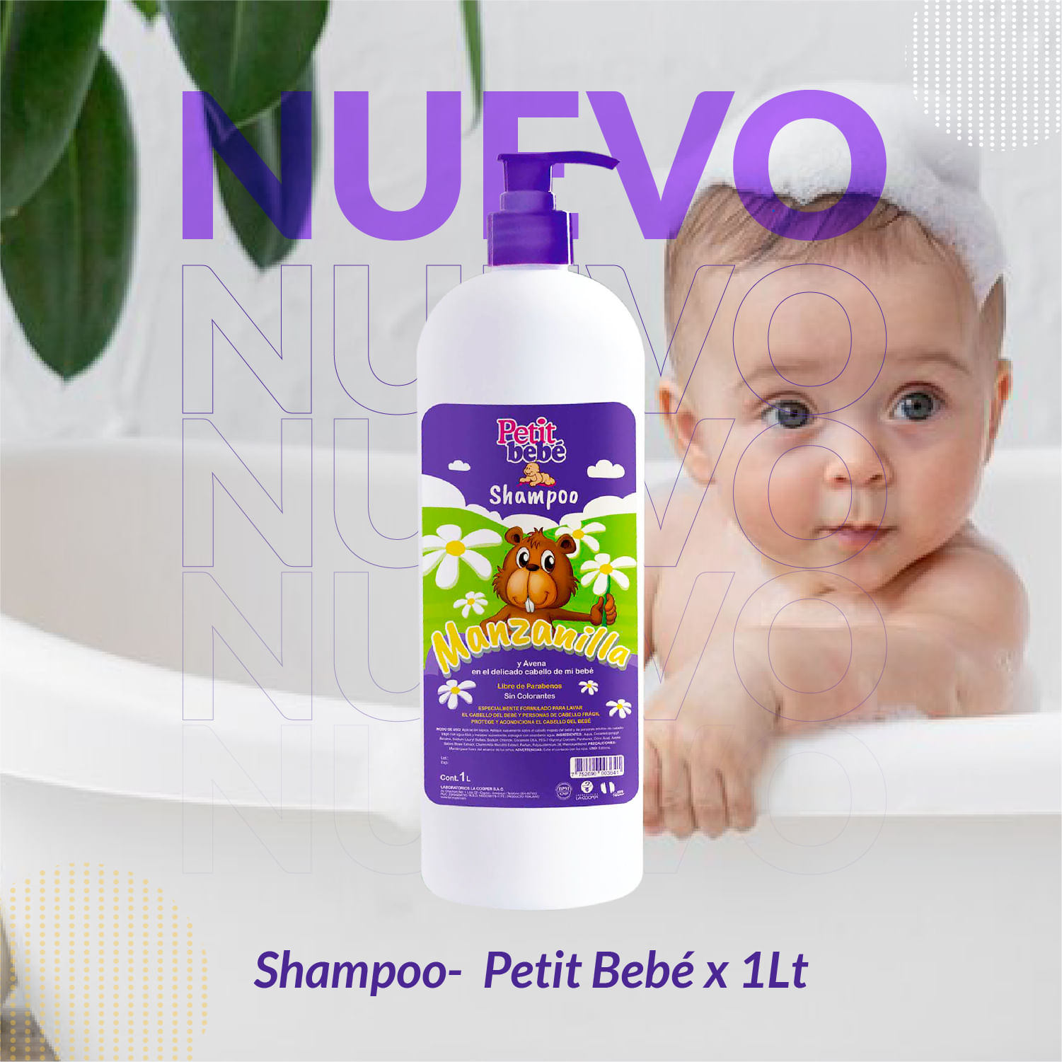 Shampoo Petit Bebé x 1lt - Shopstar
