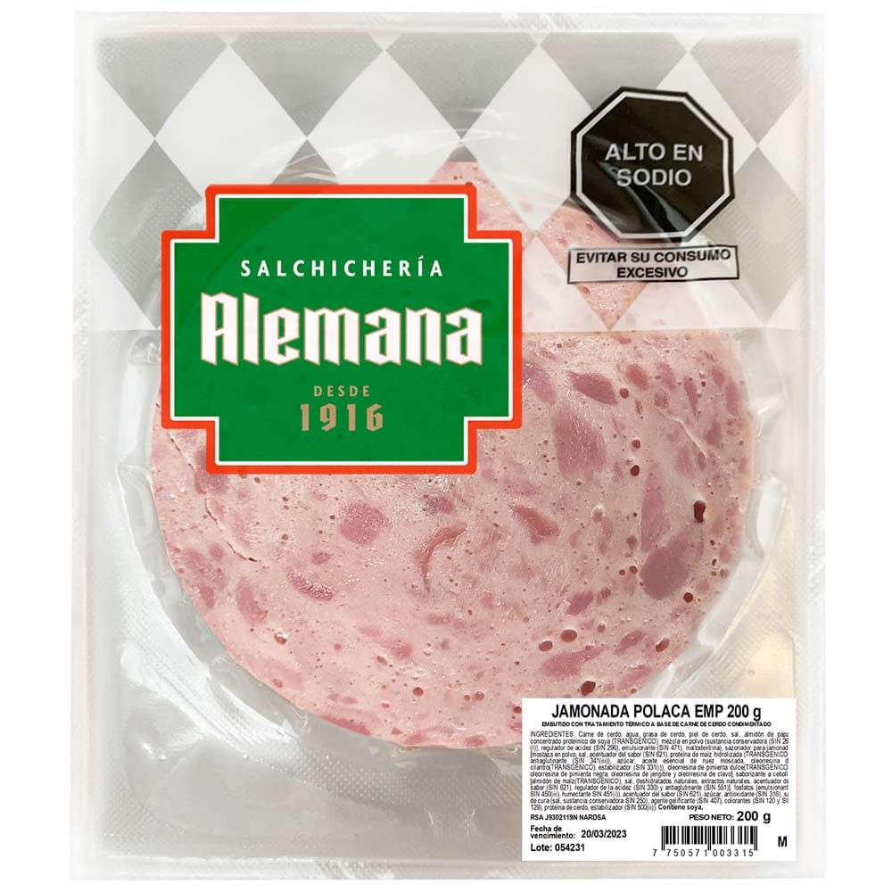 Jamonada Polaca S. ALEMANA Paquete 200g - Shopstar