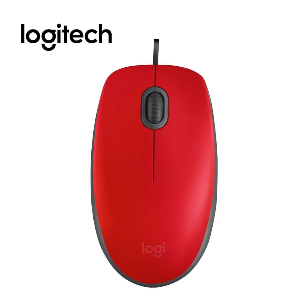 Mouse Logitech M110 Silent USB Rojo - Shopstar