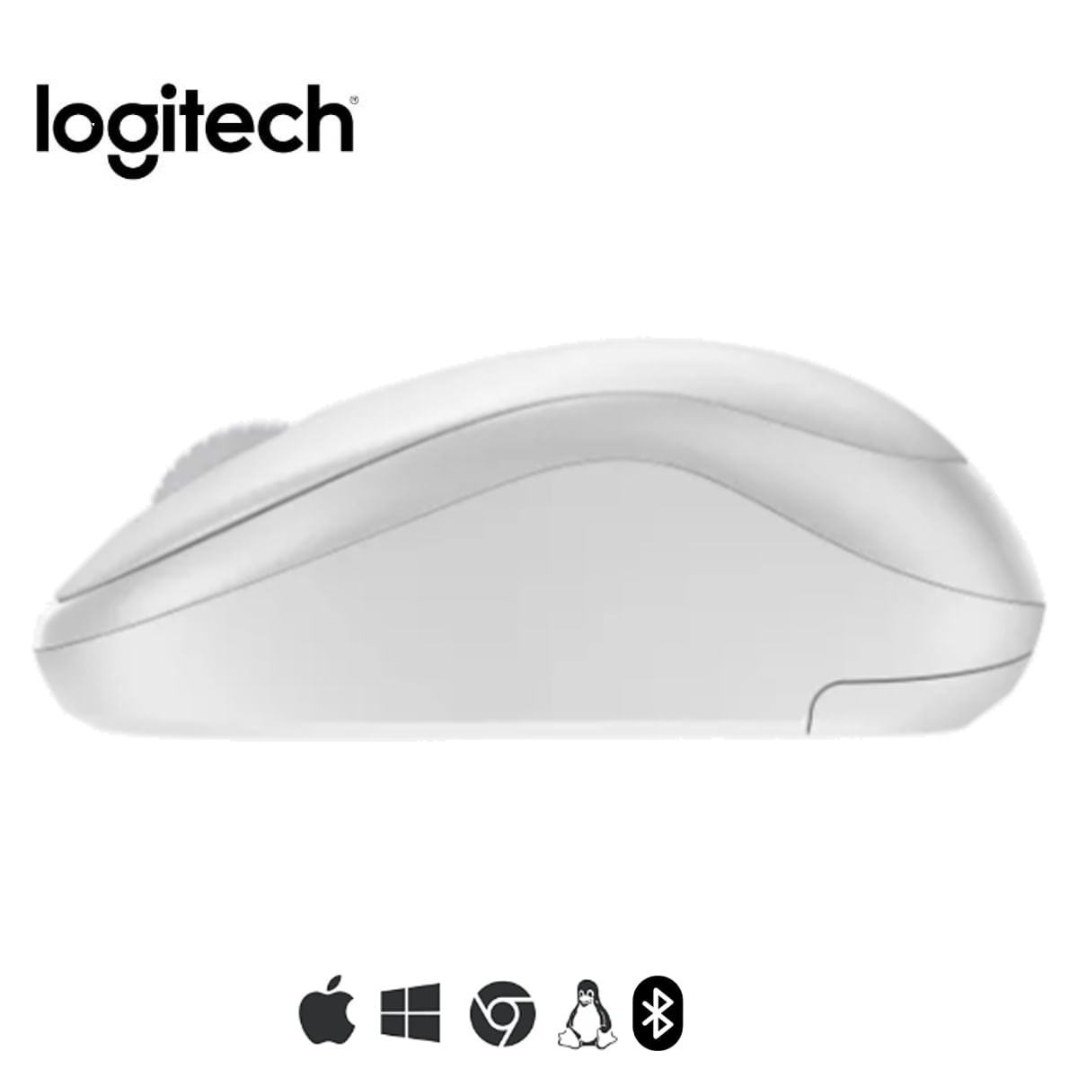 Mouse Logitech M240 Silent Wireless Bt White - Shopstar