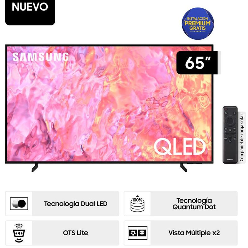 Televisor SAMSUNG QLED 65" UHD 4K Smart Tv QN65Q60CAGXPE - Shopstar