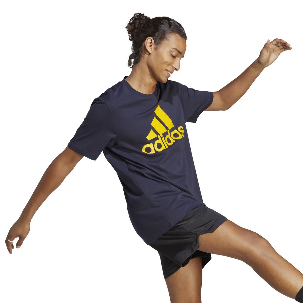 Polo Deportivo Adidas Essentials Logo IC9359 Azul - Shopstar