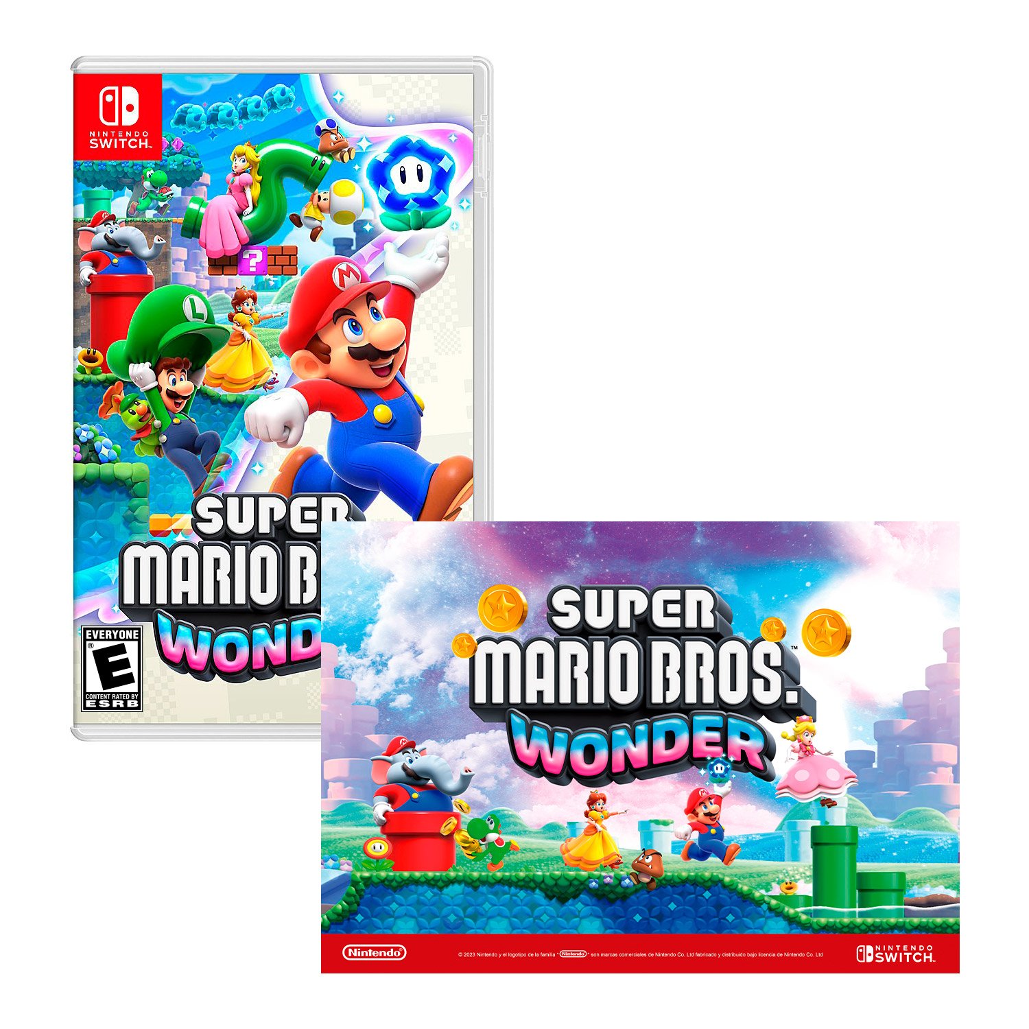 Super Mario Bros Wonder + Poster Nintendo Switch - Shopstar