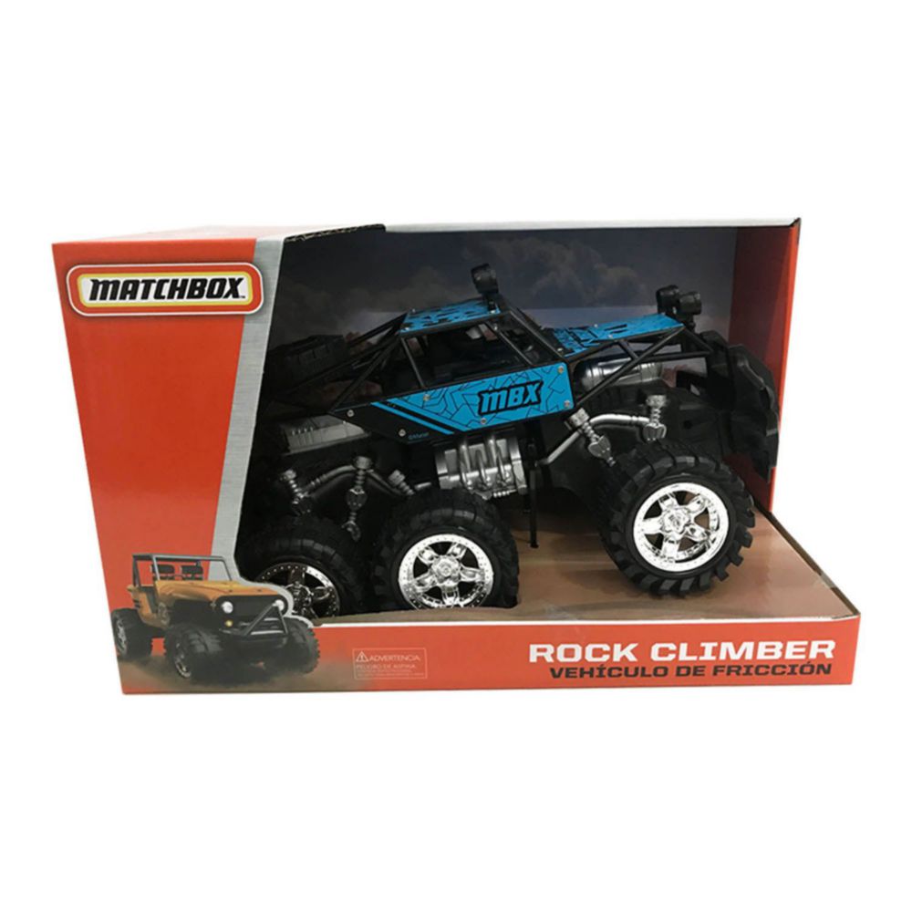 Auto Matchbox Friction Crawler Rock 34Cm Azul - Shopstar