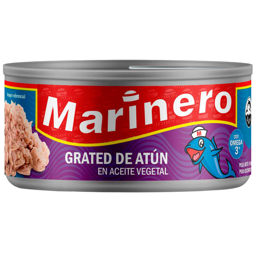 Grated de Atún en Aceite Vegetal MARINERO Lata 140g - Shopstar