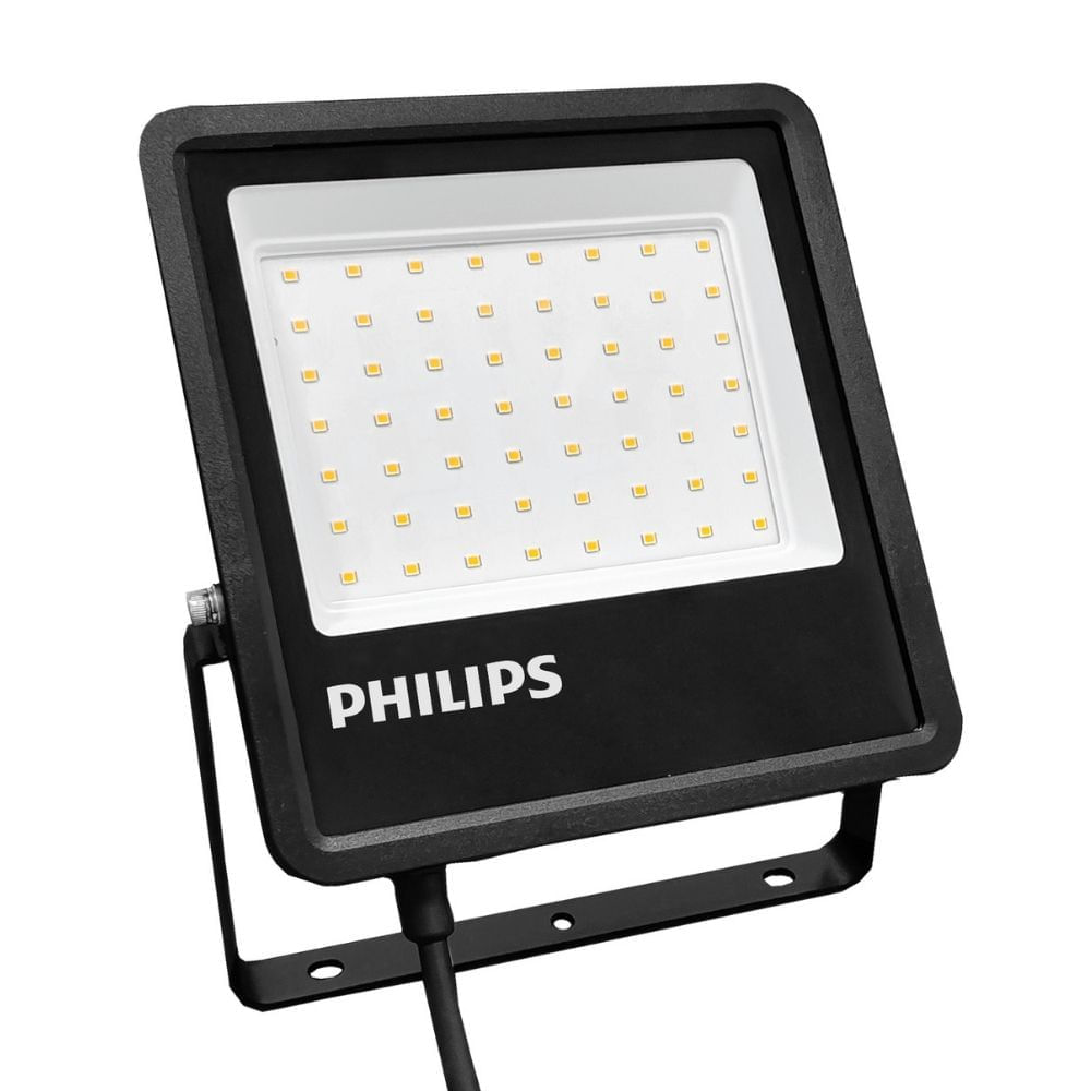 Reflector Led Philips BVP 150 50w IP65 Plástico Negro Luz Fría - Shopstar