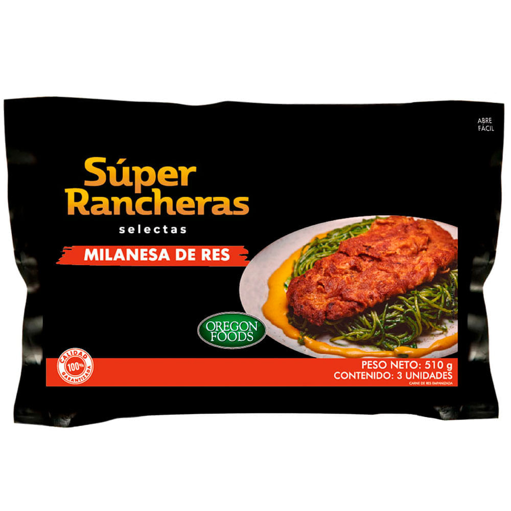Milanesa de Res SÚPER RANCHERAS Bolsa 3un - Shopstar