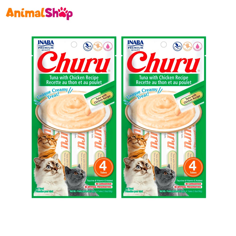 Churu Snack Húmedo Para Gatos Atún Con Pollo X 8Un - Shopstar