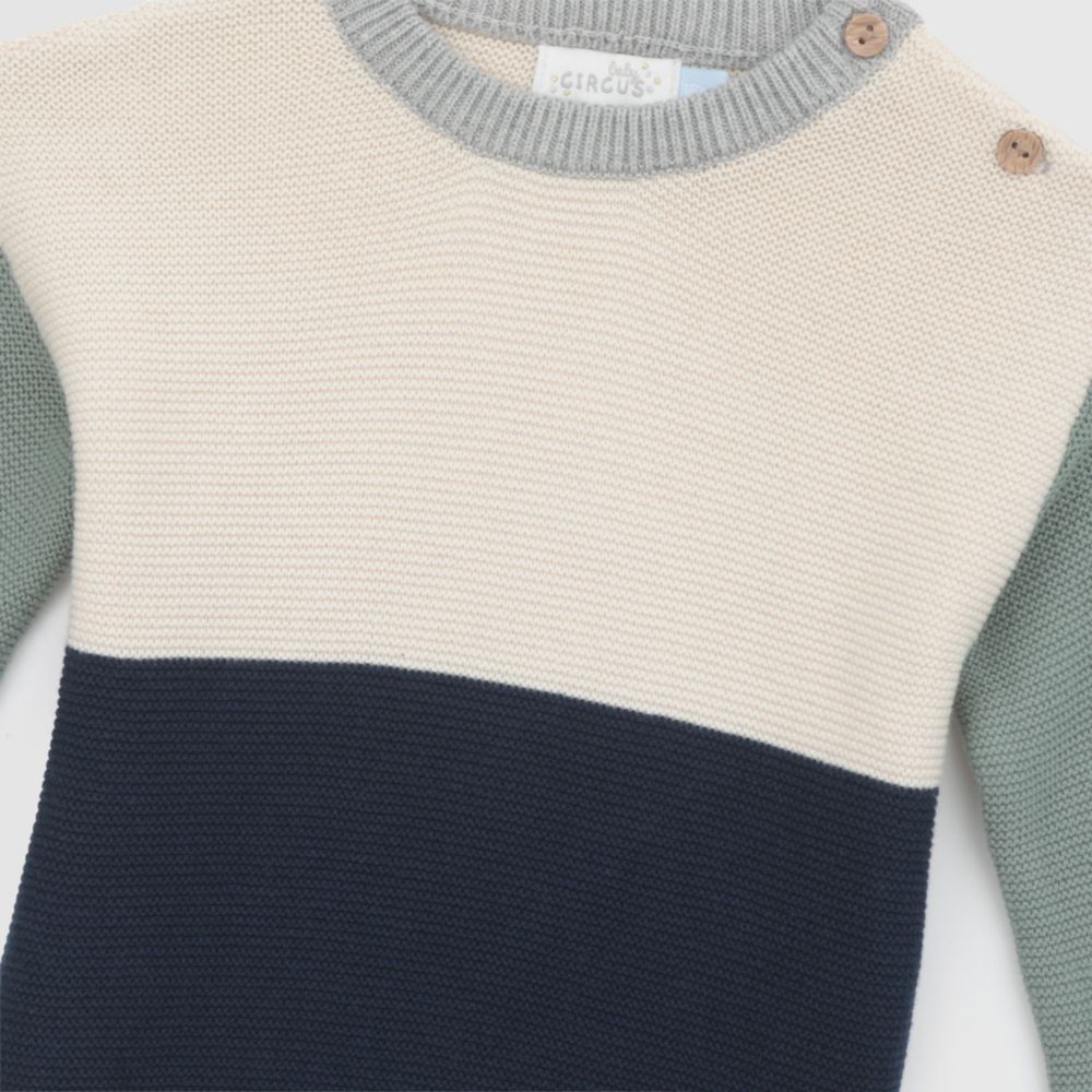 Chompa Para Bebe Niño Baby Circus Safari Blocks - Shopstar