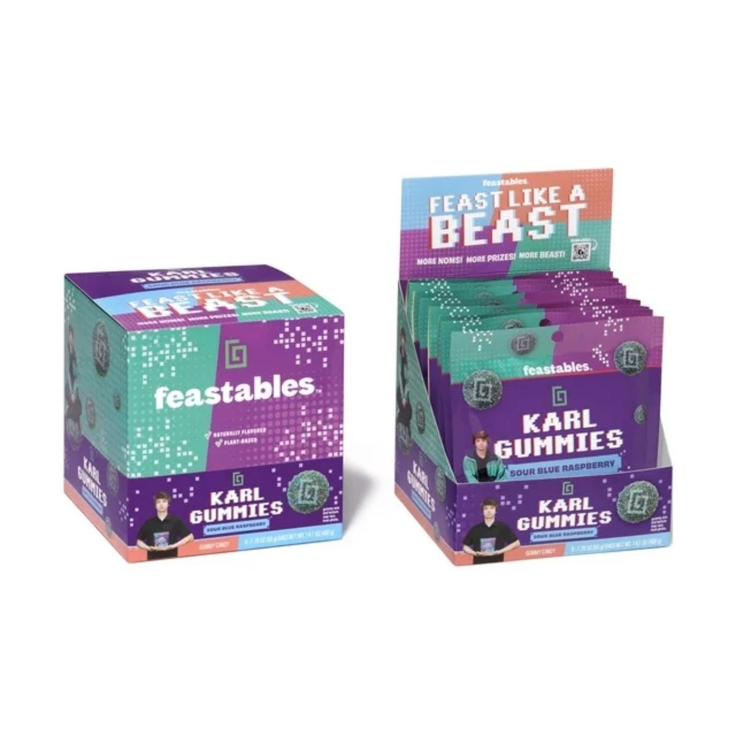Gomitas Karl Gummies Feastables by Mr Beast Frambuesa Azul - 50 g ...