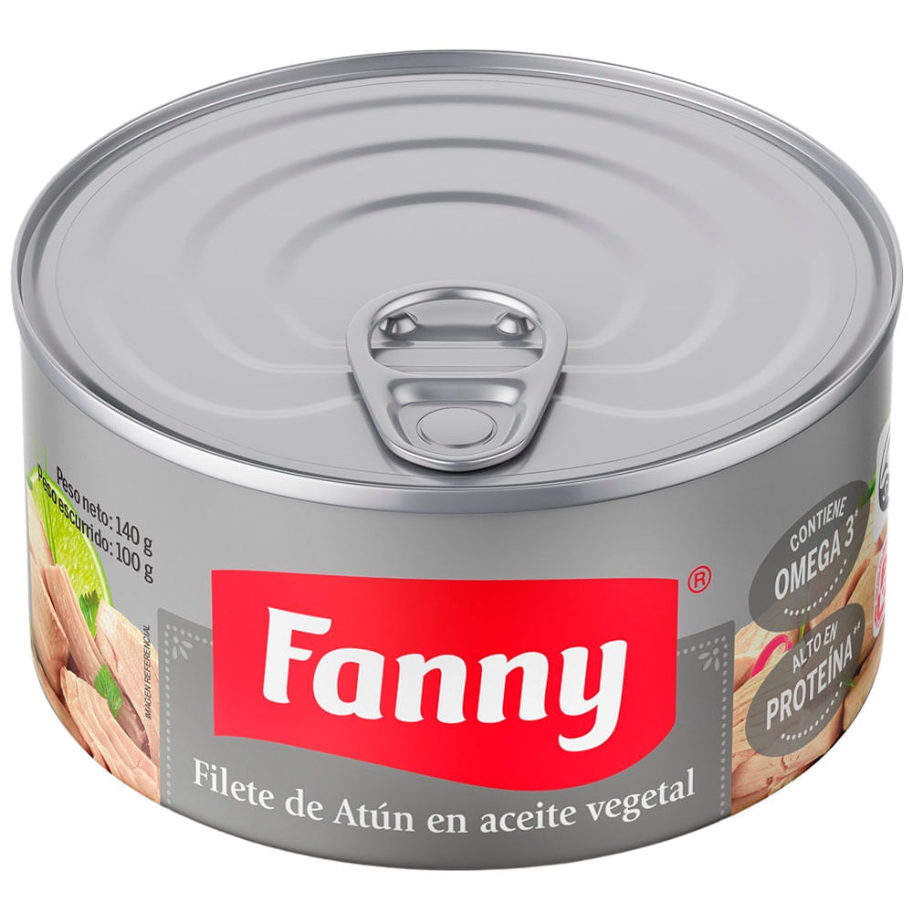 Filete de Atún en Aceite Vegetal FANNY Lata 140g - Shopstar