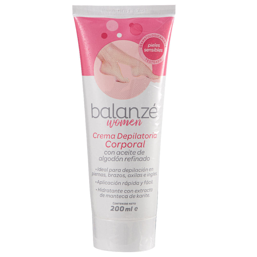 Crema Depilatoria Corporal BALANZÉ Tubo 200ml - Shopstar