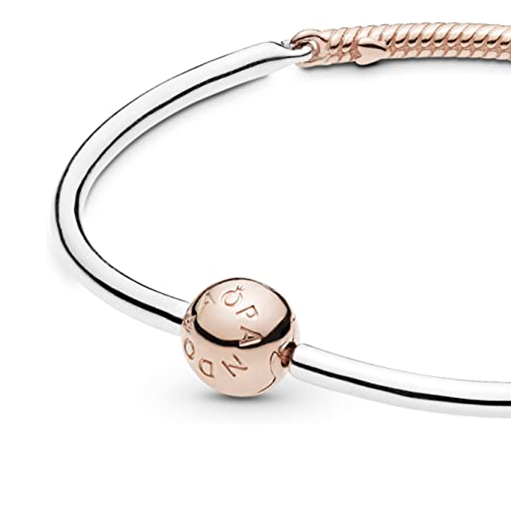 Pulsera Brazalete Pandora Tres Eslabones Recubrimiento Oro Rosa 588143 ...