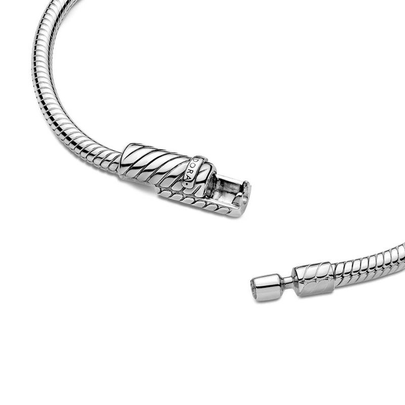 Pulsera Brazalete Pandora Cierre Bayoneta 599103C00 Plata 925 - 18cm ...