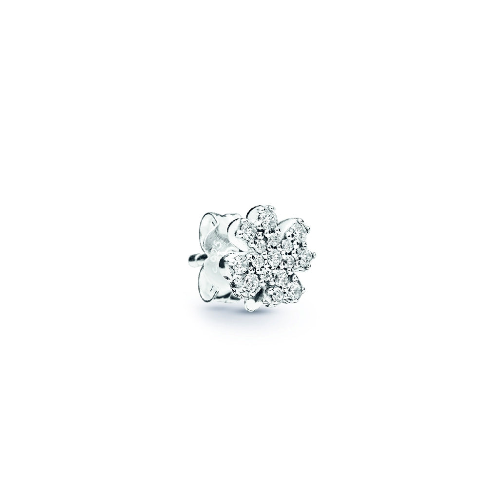 Aretes Pendientes Pandora Flor de Trebol Radiante 297944CZ Plata 925 ...