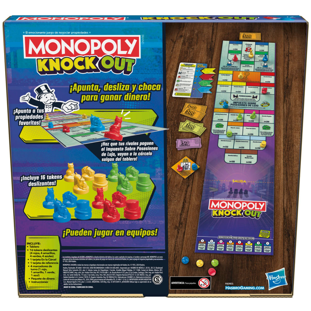 Juegos de Mesa MONOPOLY Knockout F8995 - Shopstar