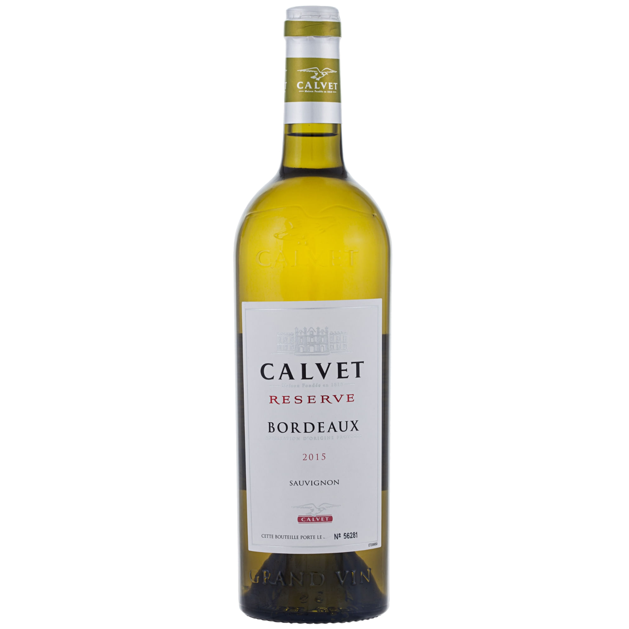 Vino Blanco CALVET Reserve Sauvignon Blanc Botella 750ml - Shopstar
