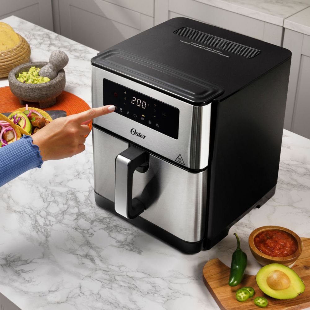 Freidora de aire digital Oster 9L con recubrimiento Diamond Force ...