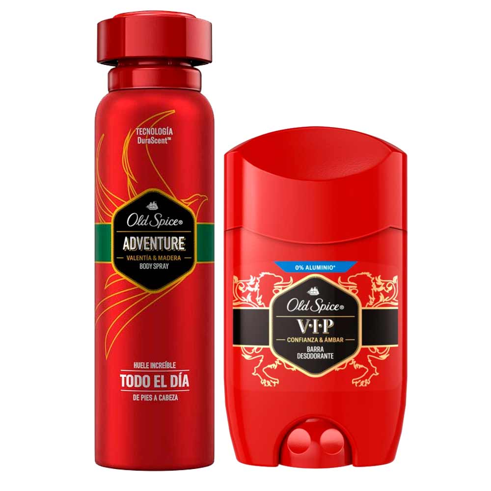 Pack Desodorante en Spray OLD SPICE Adventure Body Spray 96g (150ml ...