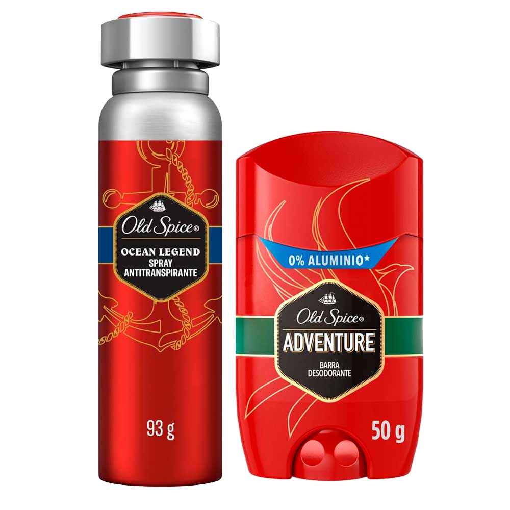 Pack Desodorante en Barra OLD SPICE Adventure 50g + Desodorante en ...