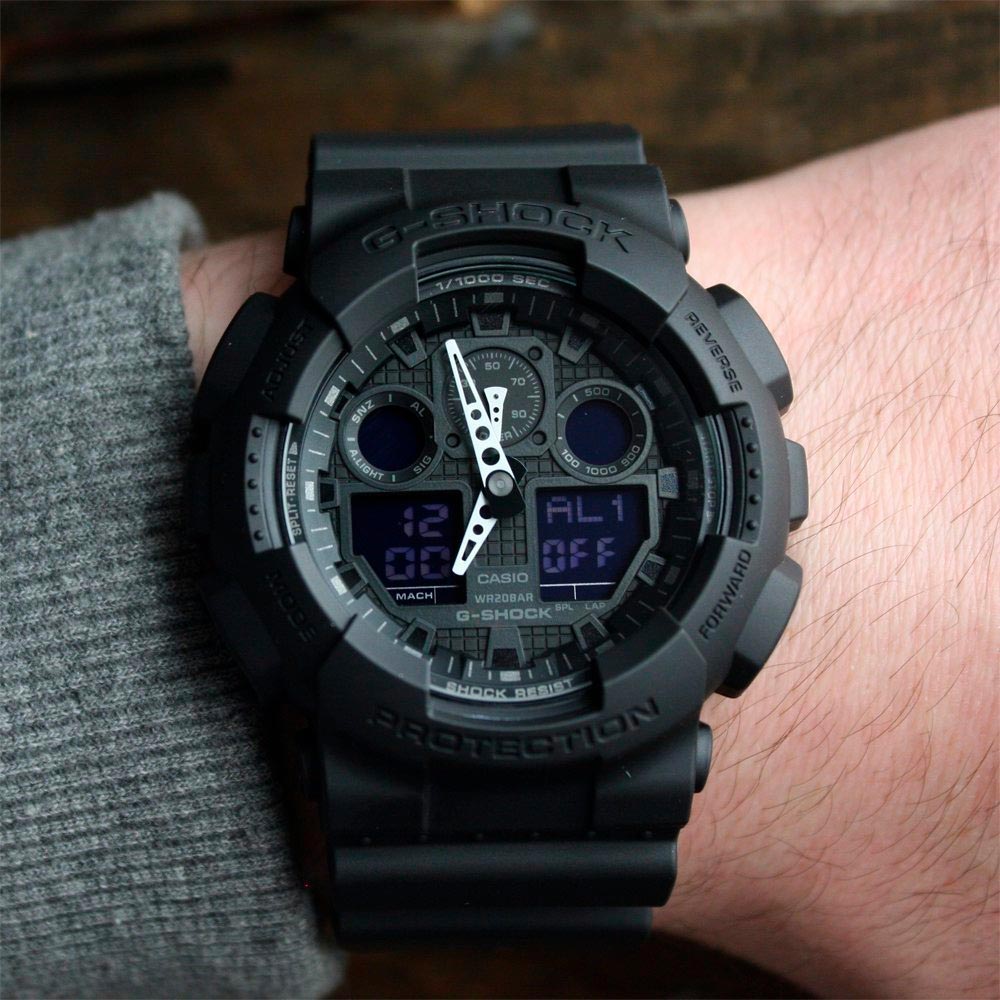 Reloj Casio G-Shock GA100-1A1 Digital Analógico Acuático Luz Automática ...