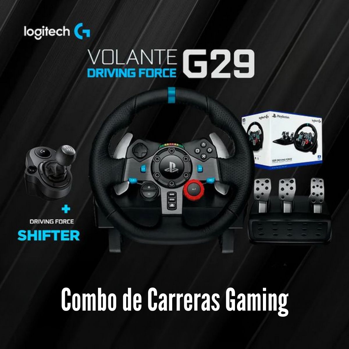 Logitech - Timón Con Pedal G29 Driving Force (Incluye Palanca Cambios ...