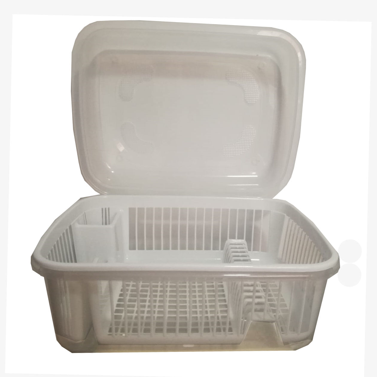 Escurridor Portavajilla Gigante con tapa DrippyBuddy en blanco - Shopstar