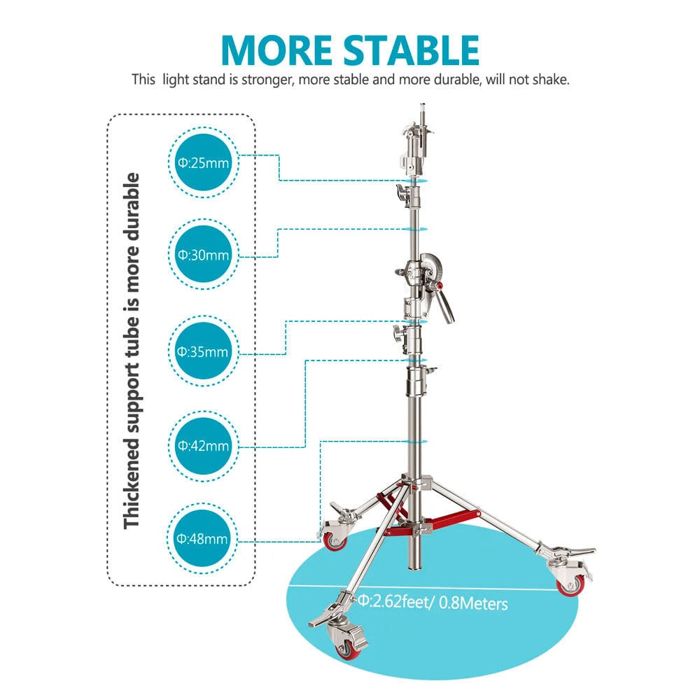 Parante Light Boom Neewer CS440W Silver - Shopstar