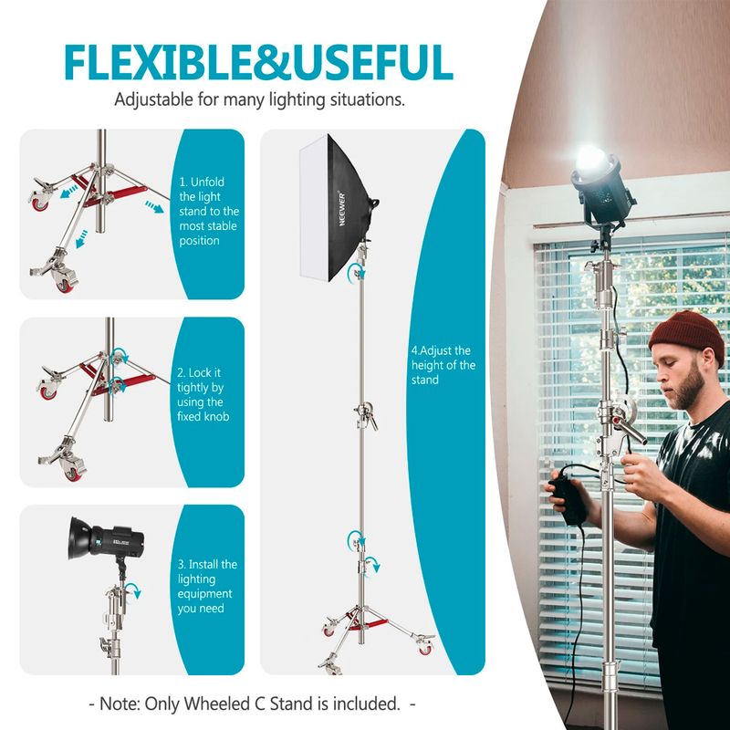 Parante Light Boom Neewer CS440W Silver - Shopstar