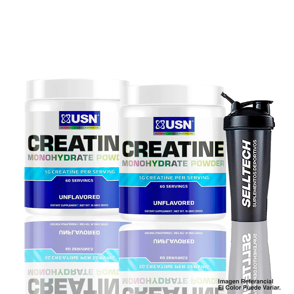 Pack Creatine Usn 300gr X2+Shaker - Shopstar