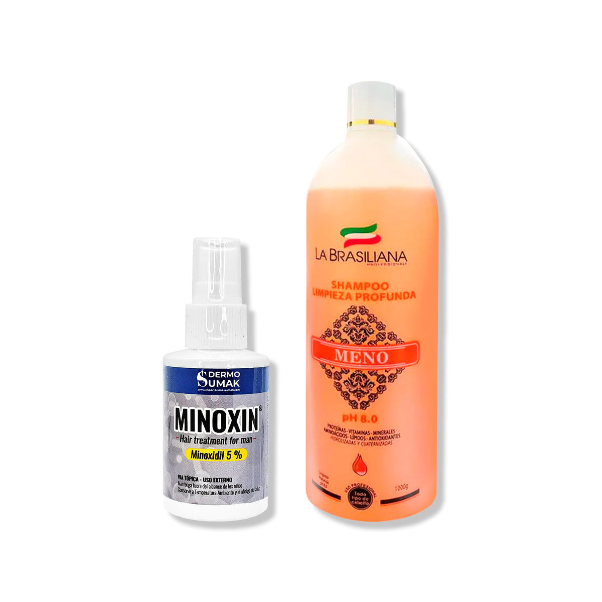 LOCIÓN MINOXIN 60ML + SHAMPOO ANTIRESIDUO 1LT - Shopstar
