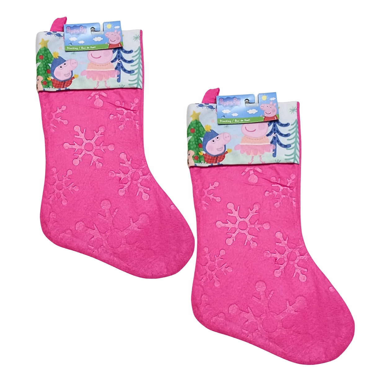 Packx2 Bota Navideñas PEPPA PIG - Rosada - Shopstar