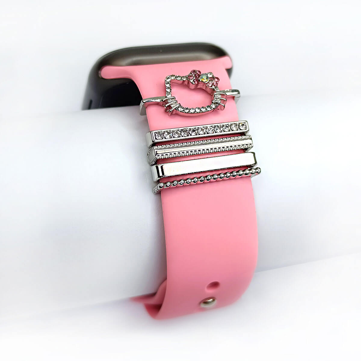 Charms-Para-Smartwatch-22mm-Hello-Kitty-Silver- - Shopstar