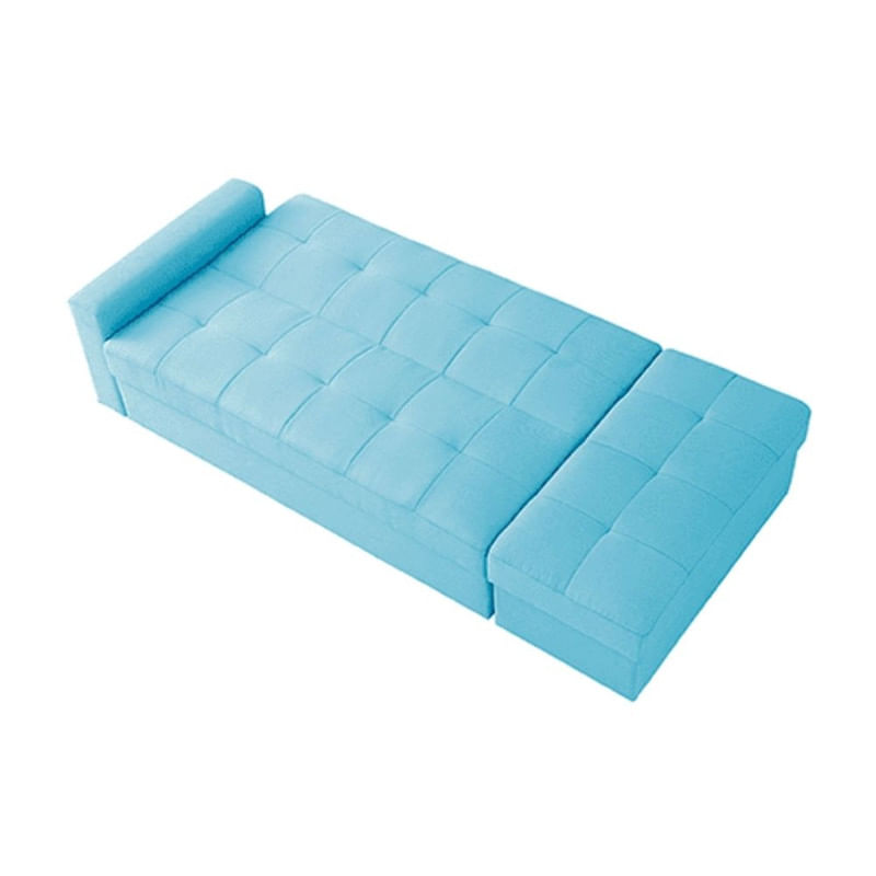 Sofá Cama Capri Rabhé - Celeste - Shopstar