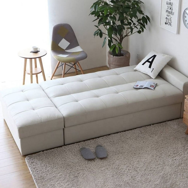 Sofá Cama Capri Rabhé - Crema - Shopstar