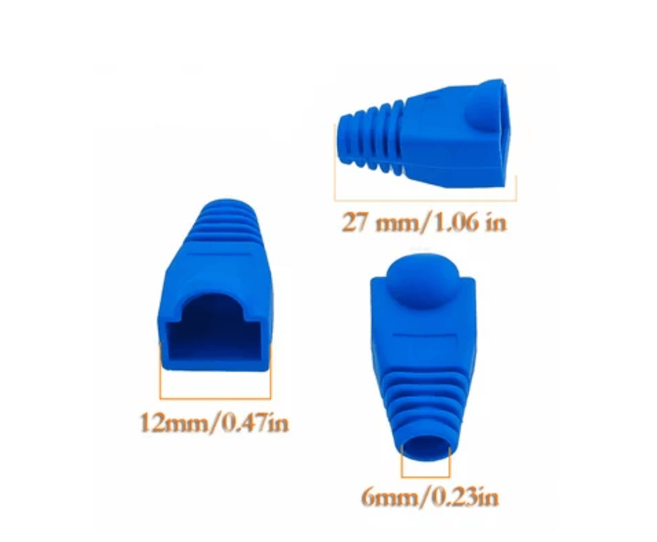 capuchon rj45 manga protectora plug rj45 capucha rj45 X 50 Unidades ...